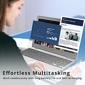 Samsung 2020 Chromebook 4 Laptop Computer 11.6" HD Display, Intel Celeron N4000 Processor, 4GB RAM, 16GB eMMC, HD Webcam, Intel HD Graphics, Chrome OS, Platinum Titan, 32GB Snow Bell USB Card