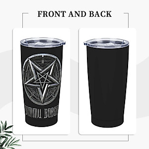 DOTZRLT Dimmu Rock Borgir Band 20 Oz Stainless Steel Coffee Mug Reusable Thermos Travel Mug Insulated Mug With Lid Straws Gift