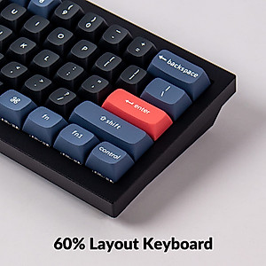 Keychron Q4 Wired Custom Mechanical Keyboard, QMK/VIA Programmable Macro, Full Aluminum, Hot-Swappable Gateron G Pro Red Switch, 60% Layout Double Gasket Compatible with Mac and Windows - Black