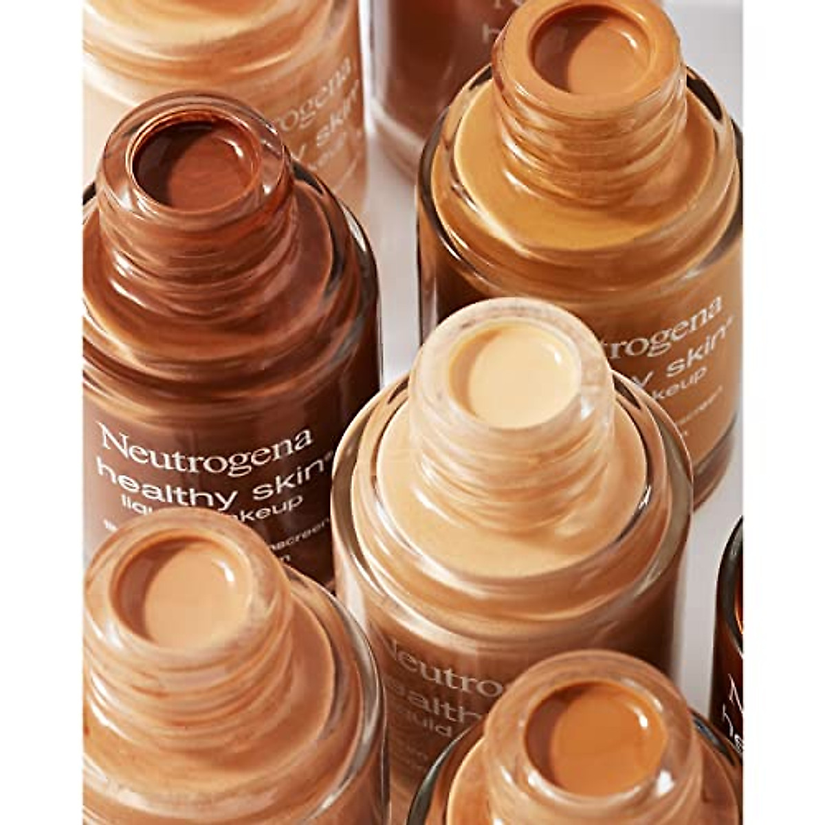 Neutrogena Healthy Skin Liquid Makeup Foundation, Broad Spectrum SPF 20 Sunscreen, Lightweight & Flawless Coverage Foundation with Antioxidant Vitamin E & Feverfew, Classic Ivory, 1 fl. oz