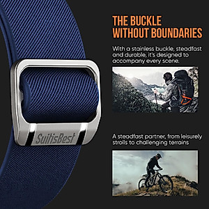 Suitisbest Sport Band for Apple Watch Ultra 2/Apple Watch Ultra Band 49mm 45mm 44mm 42mm for Men, Nylon Solo Loop Wide Replacement Strap for iWatch Series Ultra 8 7 6 5 4 3 SE