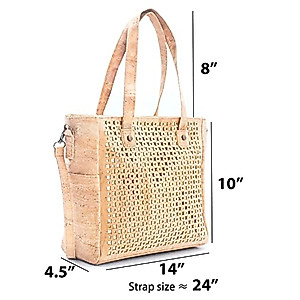 Handmade Vegan Portuguese Cork Purse Tote Bag for Women