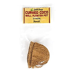 Josh's Frogs Curved Coco Wall Planter Pot for Reptile Terrariums- 2 Pack