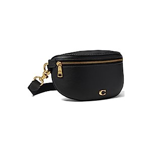 Coach Polished Pebble Bethany Belt Bag Black One Size