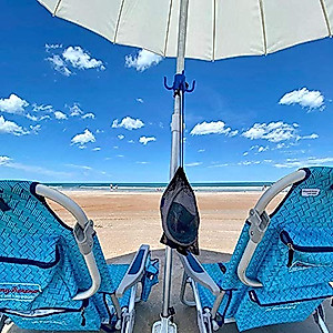 5 Pack Beach Umbrella Hanging Hook, 4-Prongs Beach Umbrella Hanging Hook, Adjustable Plastic Umbrella Hook for Towels Camera Clothes Hats Sunglasses Bag, Beach Camping Travel Supplies