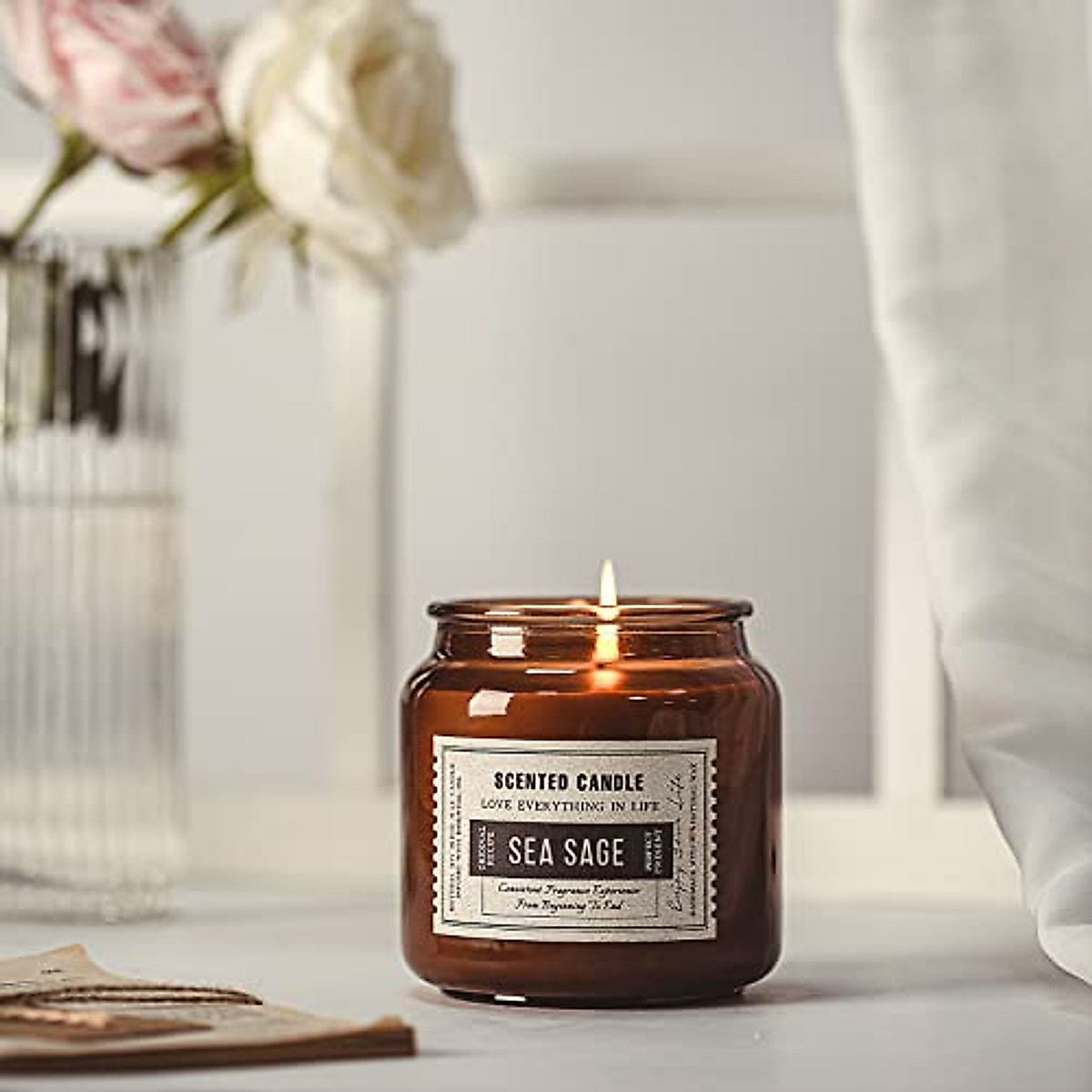 2 Pack Candles Gifts for Women, 31 Oz Sage Candles for Home Scented Soy Wax Large Jar Aromatherapy Candles for Cleansing House, Ideal Birthday and Mother's Day Gifts for Mom, Wife, Girlfriend, Sister