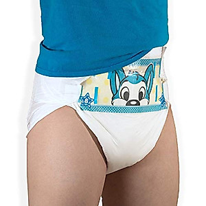 ABUniverse PeekABU Adult Diapers - Pack of 10 (Medium)