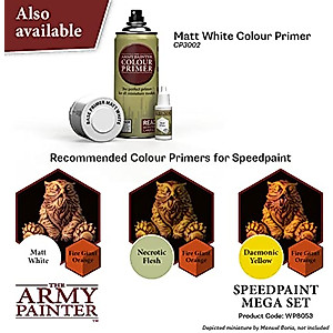 The Army Painter Speedpaint Mega Paint Set Brush Combo, 24 Bottles of Non Toxic 18ml Acrylic Paints including 2 Paint Brush for Mini Figures and Miniature Model Painting