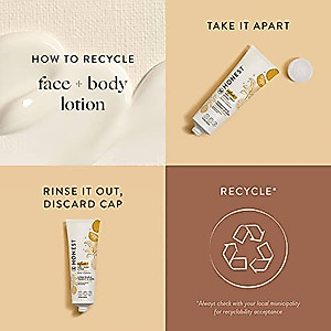 The Honest Company Hydrating Face + Body Lotion | Fast Absorbing, Naturally Derived, Hypoallergenic | Citrus Vanilla Refresh, 8.5 fl oz