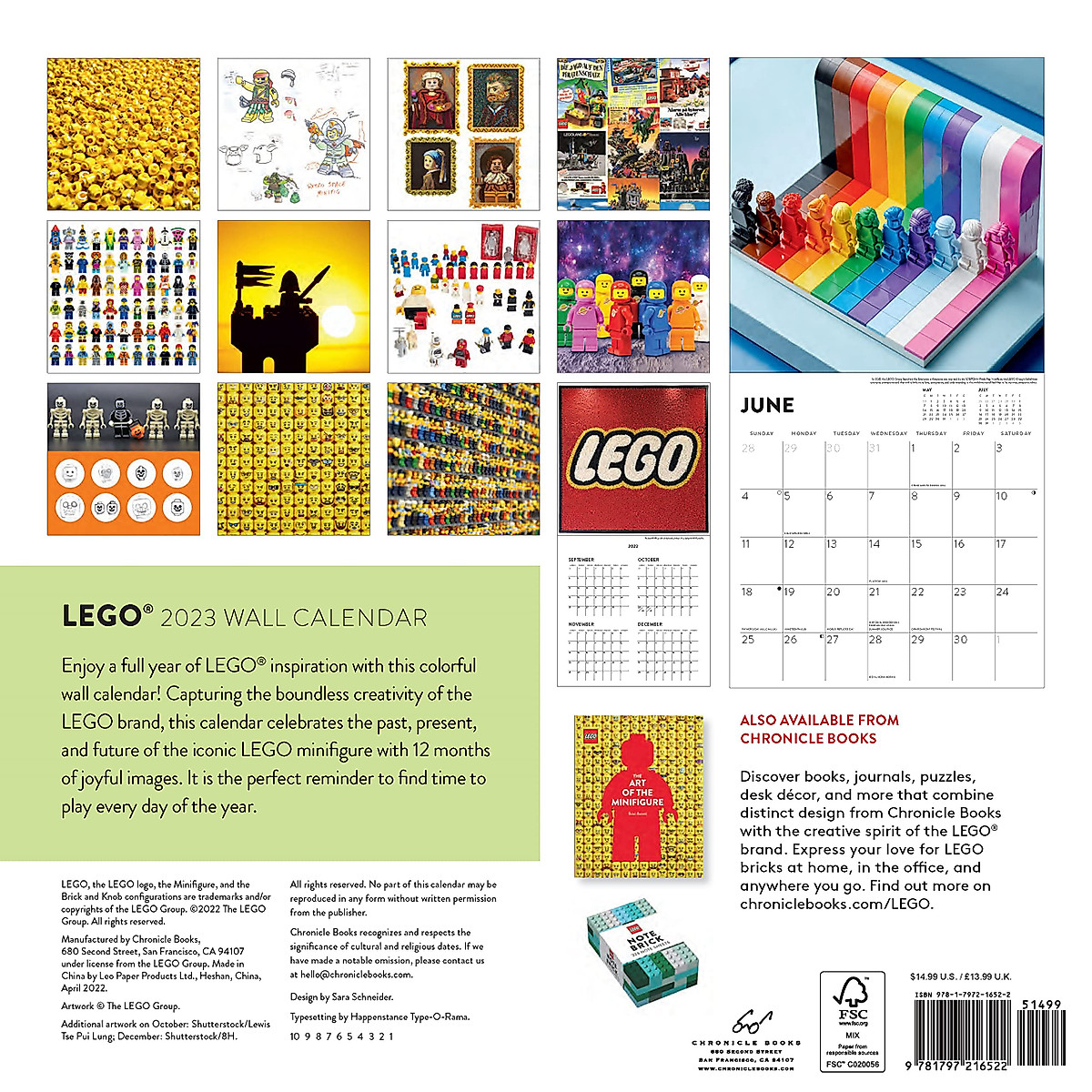 LEGO 2023 Wall Calendar