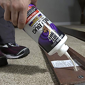 Hot Shot Bed Bug Killer Dust With Diatomaceous Earth For Insects 8 Ounces, Treatment For Bed Bugs