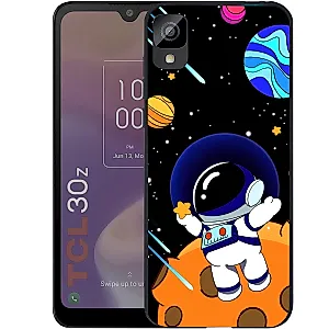 Bestrella Case for TCL 30Z Phone Case TCL 30 Z Shockproof Full Body Protection Case (Astronaut)