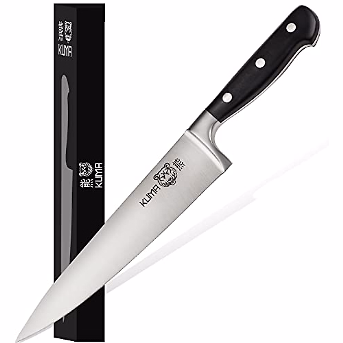 KUMA Multipurpose Chef Knife - 8 Inch Professional Sharp knife - Kitchen knife For Cutting, Chopping and Dicing With Incomparable Ergonomic Grip