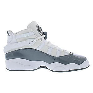 Jordan Boy's 6 Rings (Big Kid) White/Cool Grey/White 7 Big Kid M