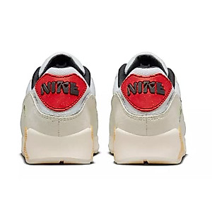 Nike Men's Air Max 90 Running Shoes, White/Light Bone/Sesame/Black, 11