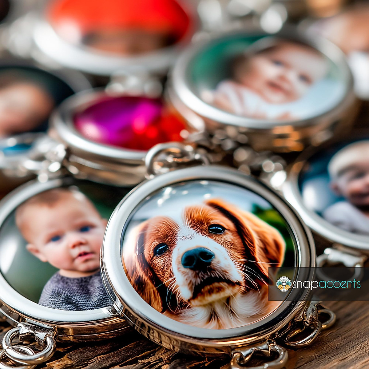 Snap Jewelry 24 Snap Holder Display Fits 18MM 20MM Ginger Charm Buttons (Black)