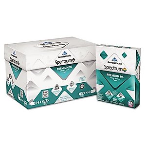 Georgia Pacific Spectrum Premium 96 Inkjet & Laser Paper, 24lb, 8-1/2 x 11, White, 500 Shts/Ream [Includes One Ream only]