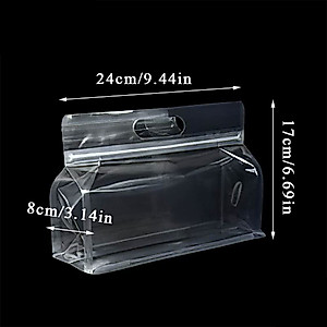 Reusable Airtight Food Storage Bags - large capacity,Great for Dry Food Storage Cookies,Candy,Coffee, Tea, Cereal,Flour & Sugar - Resealable Clear Party Favor Treat Bags Pouches -Standable 10pcs