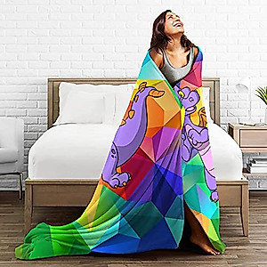 JIYINJI Figment Novelty Blanket Fleece Throw Blanket Super Soft Lightweight for Adults 80InX60In., Black5