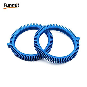896584000-143 Blue Front Tire Kit with Super Hump Replacement for Haywood Poolvergnuegen Select Pool Cleaners and Perfectly Compatible with Hayward Phoenix Cleaners (2 Pack)