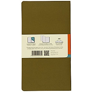 Moleskine Chapters Journal, Slim Large, Ruled, Tawny Olive, Soft Cover (4.5 x 8.25)