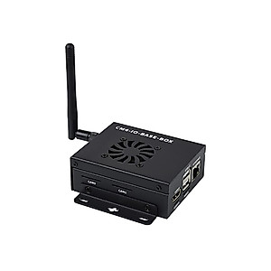 Mini-Computer Based On Pi Compute Module 4 (CM4 NOT Included), Mini IO Board Full Version,Cooling Fan Inside, Metal Case Cov