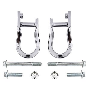 KOROP AUTO PARTS Towing, Recovery Hooks (1 Pair) Fits for 2007-2019 Chevy Silverado 1500, 2007-2019 GMC Sierra 1500 Replaces# 84072462 Tow Hook (Chrome)
