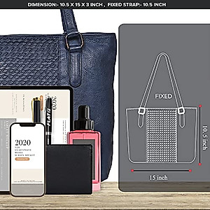 Real Leather Women's Tote Shoulder Bag - Top Handle Travel Ladies Purses Handbags Designer Vintage Purse for Women