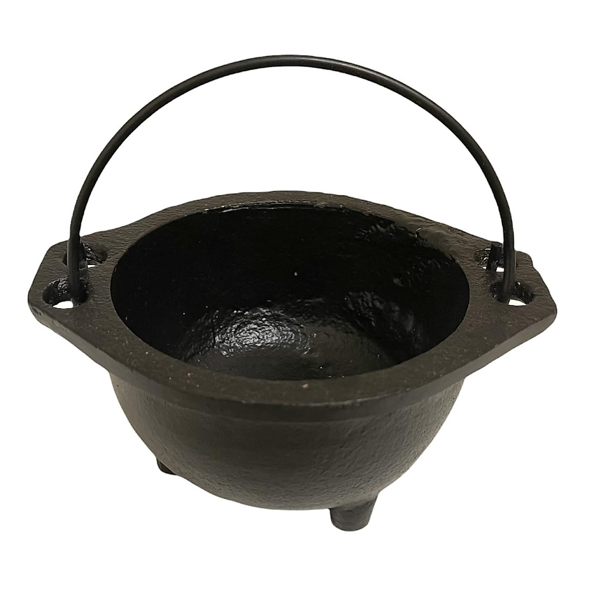 Crystalo - Cast Iron Cauldron Size- "D (5.5" D, Plain)
