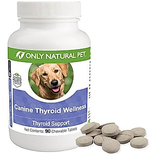 Only Natural Pet Canine Thyroid Wellness Supplment for Dogs - 90 Chewable Tablets