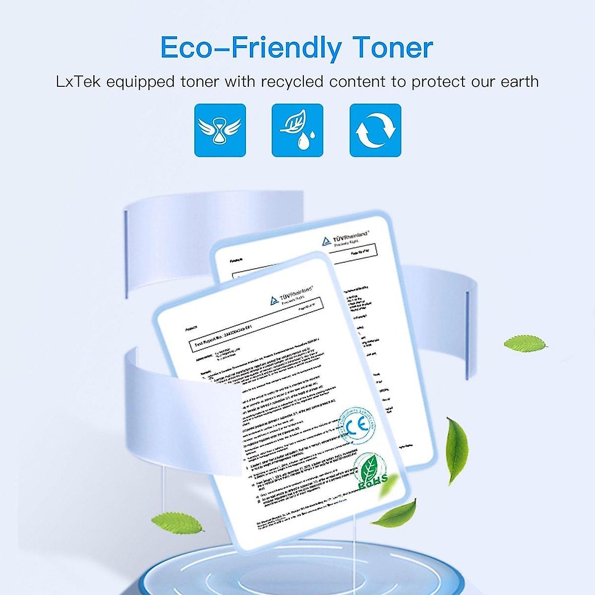 LxTek Compatible Toner Cartridge Replacement for Canon 128 CRG128 ImageCLASS D530 D550 MF4570dw MF4770n FaxPhone L190 L100 Printer Tray,4-Pack(Black)