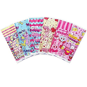 JOYIN 150 Pcs Valentine’s Day Cellophane Gift Bags, Treat Bags Candy Bag in 6 Lovely Designs for Kids Valentine Party Favor Supplies, Classroom Gift Exchange Goodie Bags