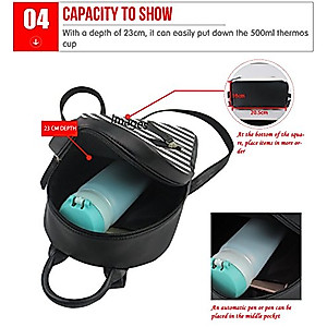 PZZ BEACH Frog Mushroom Backpack for Women Girls Leather Pouch Wallet Portable Lightweight Durable