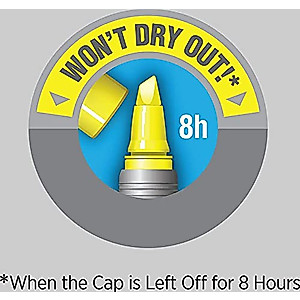 BIC Brite Liner Grip Highlighter, Chisel Tip (1.6 mm), Yellow, For Broad Highlighting & Fine Underlining, 5-Count