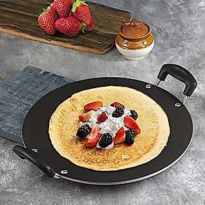 Vinod Non-Stick Pathri Tawa, 31.5 cm, blue and black