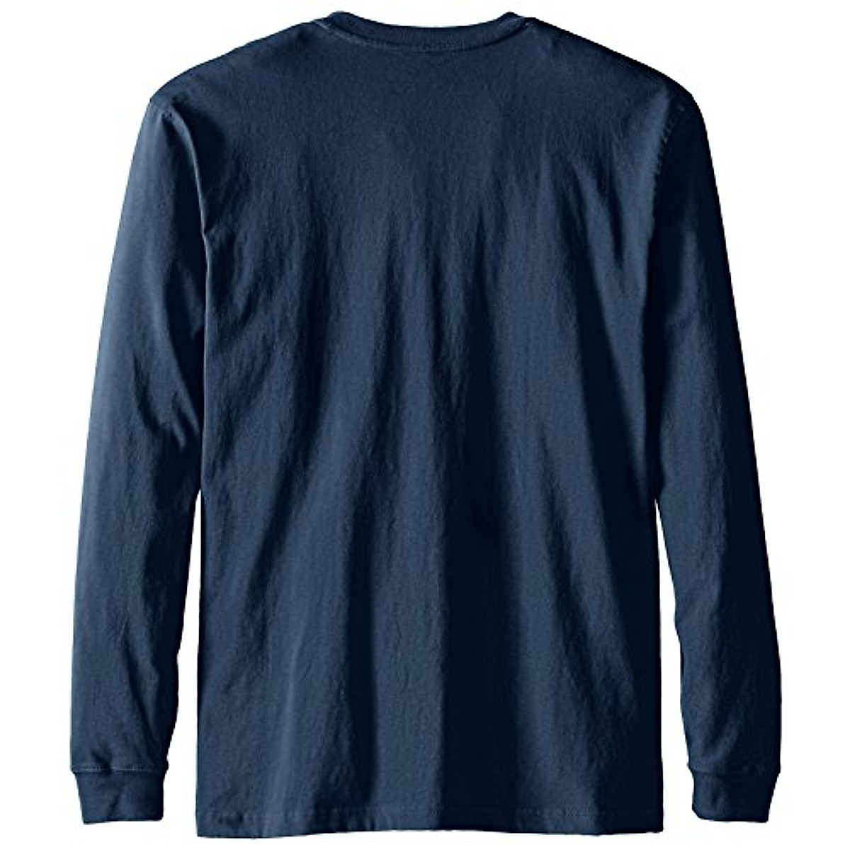 Carhartt Men's Loose Fit Heavyweight Long-Sleeve Pocket Henley T-Shirt, Navy, Small