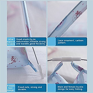 Rrut Baby Safety Net Tent, Premium Baby Bed Canopy Netting Cover Mesh Nursery Mosquito Net - Stylish and Sturdy Infant Crib Tent Net - Protect Your Baby from Falls or Bites Yellow 90CM×120CM