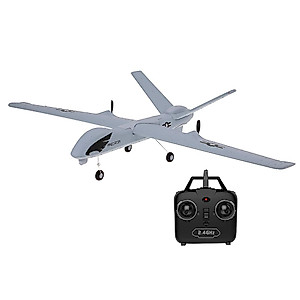 GoolRC Z51 Predator RC Plane, 2.4Ghz 2 Channels Remote Control Airplane with 3-Axis Gyro, Foam Hand Throwing RC Aircraft Glider with 660mm Wingspan, DIY Kit Toys for Kids Beginners