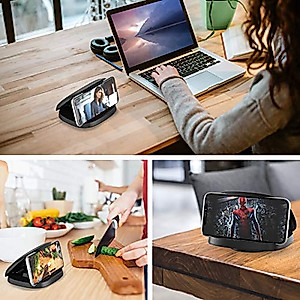 Cell Phone Holder for Car, Upgraded 360° Rotatable Phone Mount for Dashboard, Horizontal & Vertical Viewing Friendly Phone Car Mount, Compatible with iPhone Samsung Android Smartphones GPS Devices