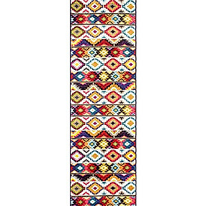 nuLOOM Lizmar Retro Runner Rug, 2' 5" x 8', Multi