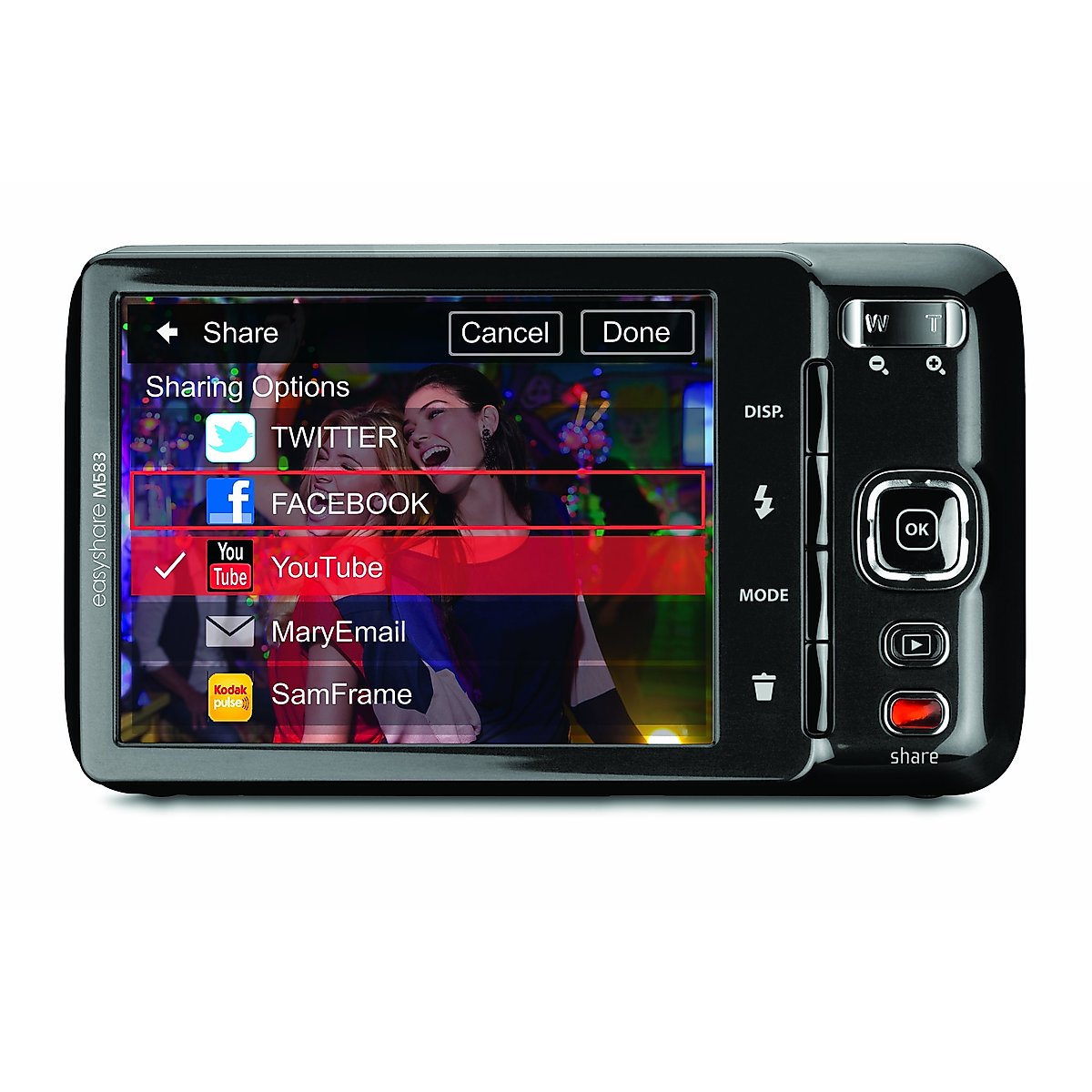 Kodak EasyShare M583 14 MP Digital Camera with 8x Optical Zoom and 3-Inch LCD - Black