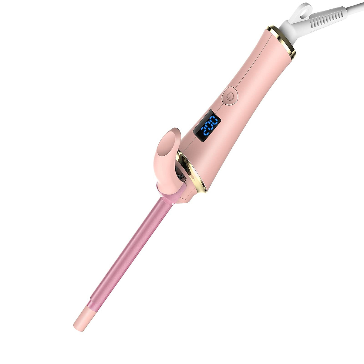 ADTZYLD Curling Iron Curling Wand, Mini Hair Curler for Short Long Hair Crimper 9mm Ceramic Barrel Tight Curls LCD Temperature Display (0.35 Inches)