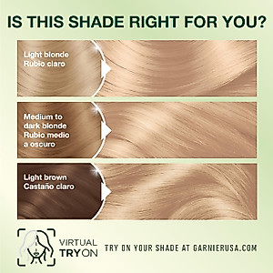 Garnier Hair Color Nutrisse Nourishing Creme, 100 Extra-Light Natural Blonde (Chamomile) Permanent Hair Dye, 2 Count (Packaging May Vary)