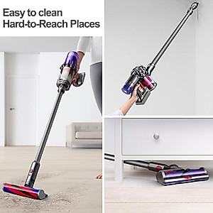 RUKHOOL Tube Extension Wand for Dyson V15 V11 V10 V8 V7 Stick Replacement Parts Vacuum Attachment Quick Release Wand Vacuums Rod 28.7 in