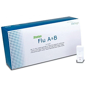 Lifesign 36025 - Status Flu A&B Flu Tests, CLIA-Waived for Swab Specimens, Made in The USA (25 Tests per Box)