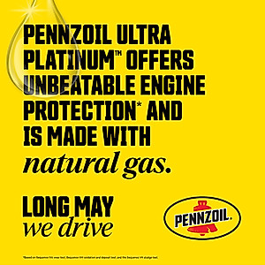Pennzoil Ultra Platinum Full Synthetic 0W-40 Motor Oil, 1 Quart (6 Pack)