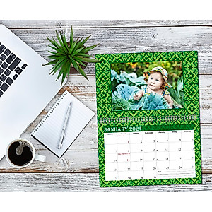 2024 Photo Frame Wall Spiral-bound Calendar (Add Your Own Photos) - 12 Months Desktop/Wall Calendar/Planner - (Edition #06)