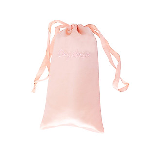 Cuulrite Ballet Pointe Shoes Bag Satin Drawstring Dance Shoe Storage Bag Pink One Size