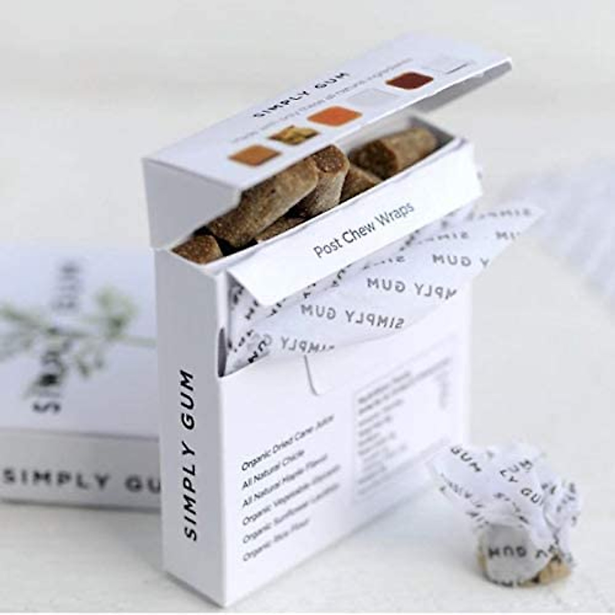 Simply Gum | Variety Pack - Peppermint, Cinnamon, Ginger, Fennel, Maple, Coffee | Synthetic Free + Aspartame Free + non GMO