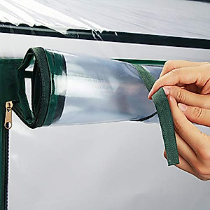 Solution4Patio Expert in Garden Creation #G304B00-US Transparent PVC Greenhouse Replacement Cover Fit for 5-Tier Shelves Frame Size 27 in. W x 19 in. D x 76 in. H (Frame Not Included)